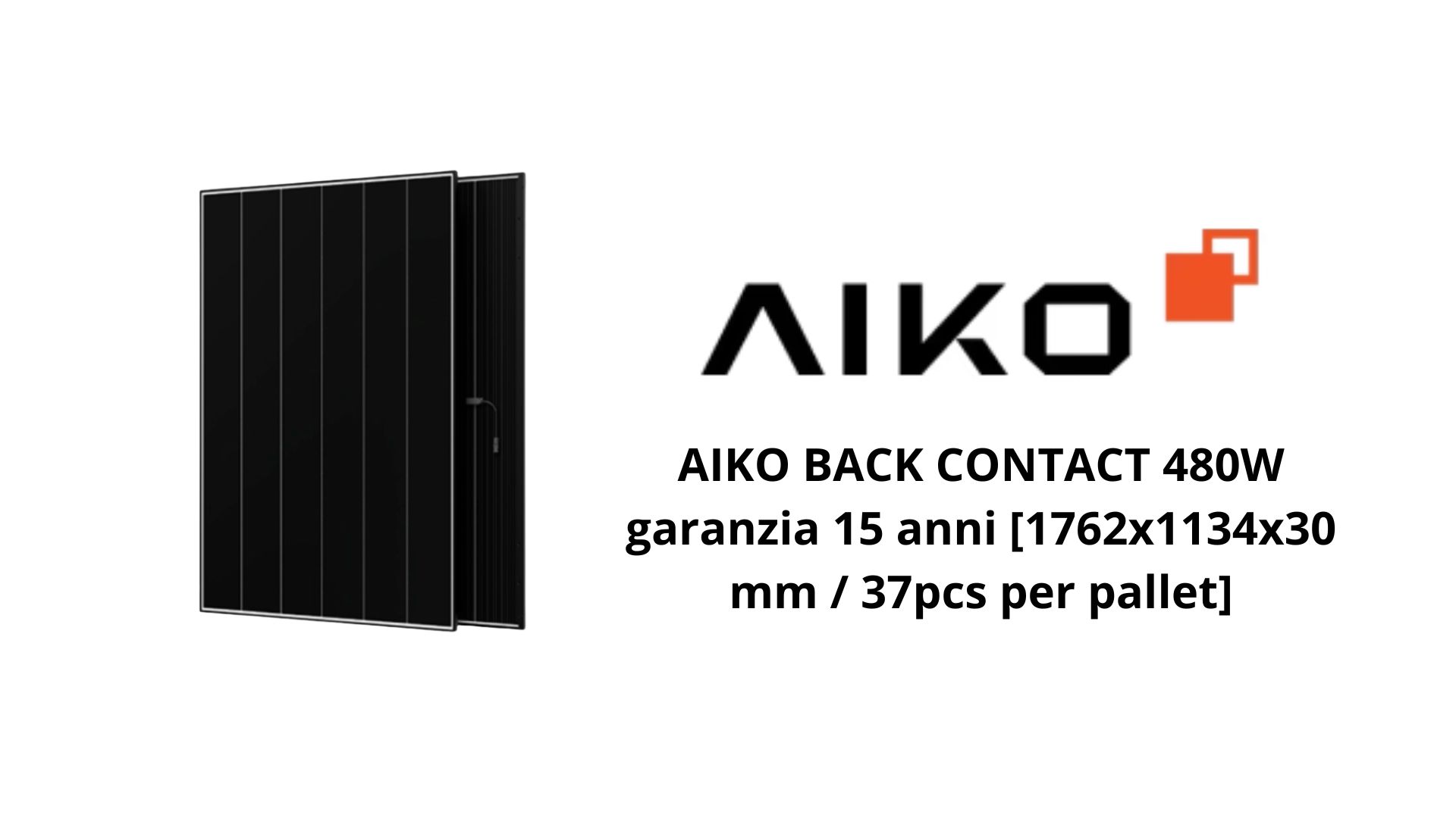 Pannello AIKO Neostar 3P54 500W | Efficienza 25% ABC N-Type